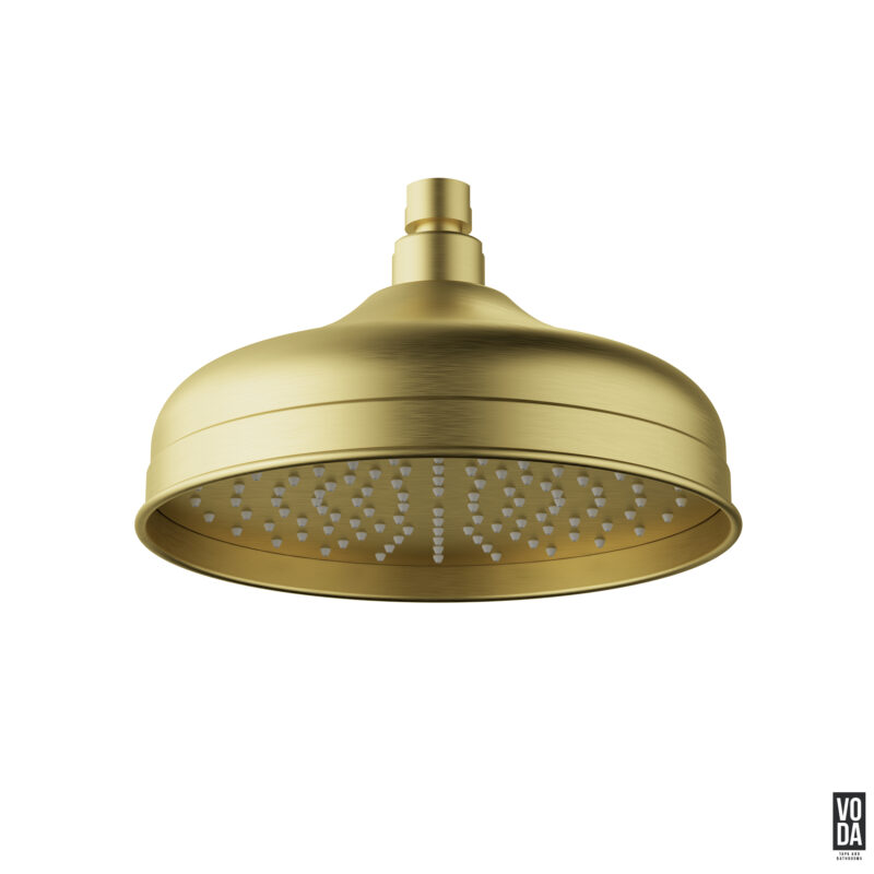 Cambridge Shower Rose Brushed Gold – VODA Taps and Bathrooms